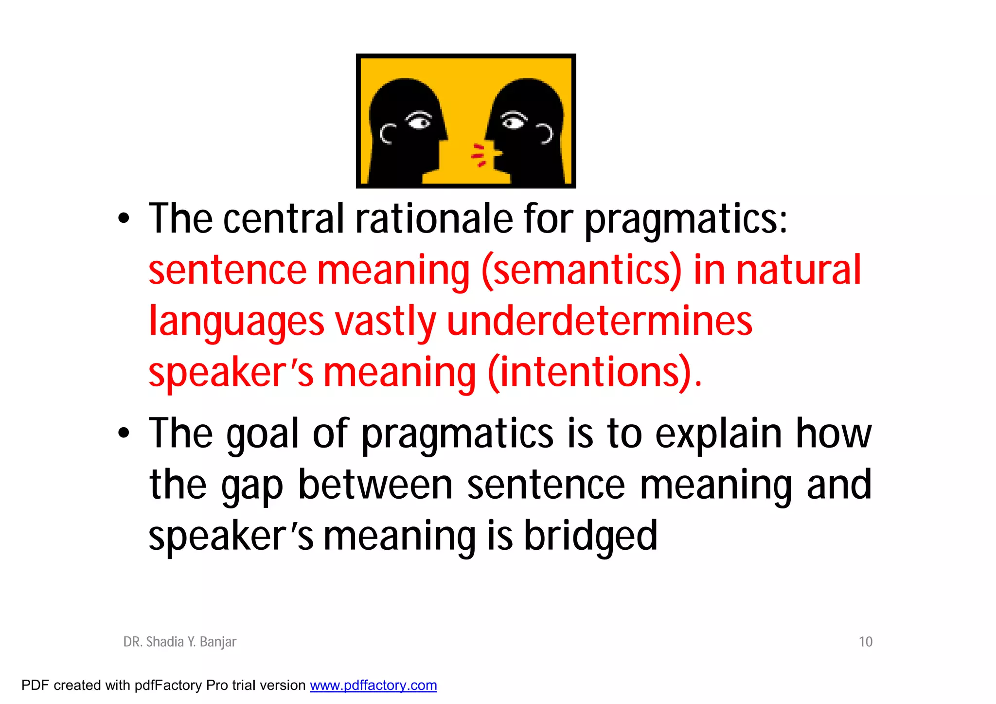 Pragmatics: Introduction | PDF