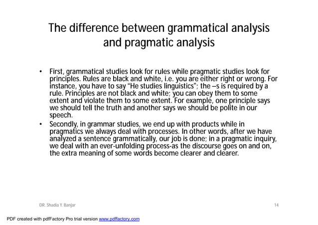 Pragmatics: Introduction | PDF