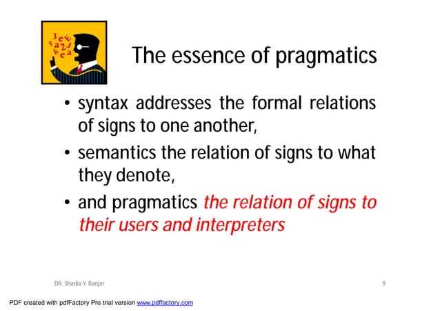 Pragmatics: Introduction | PDF