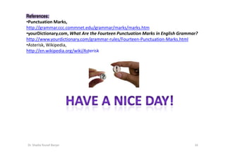 PUNCTUATION MARKS, by Dr. Shadia Y. Banjar | PDF