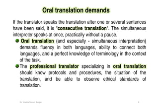 The qualities of a good translator, by Dr. Shadia Y. Banjar | PDF