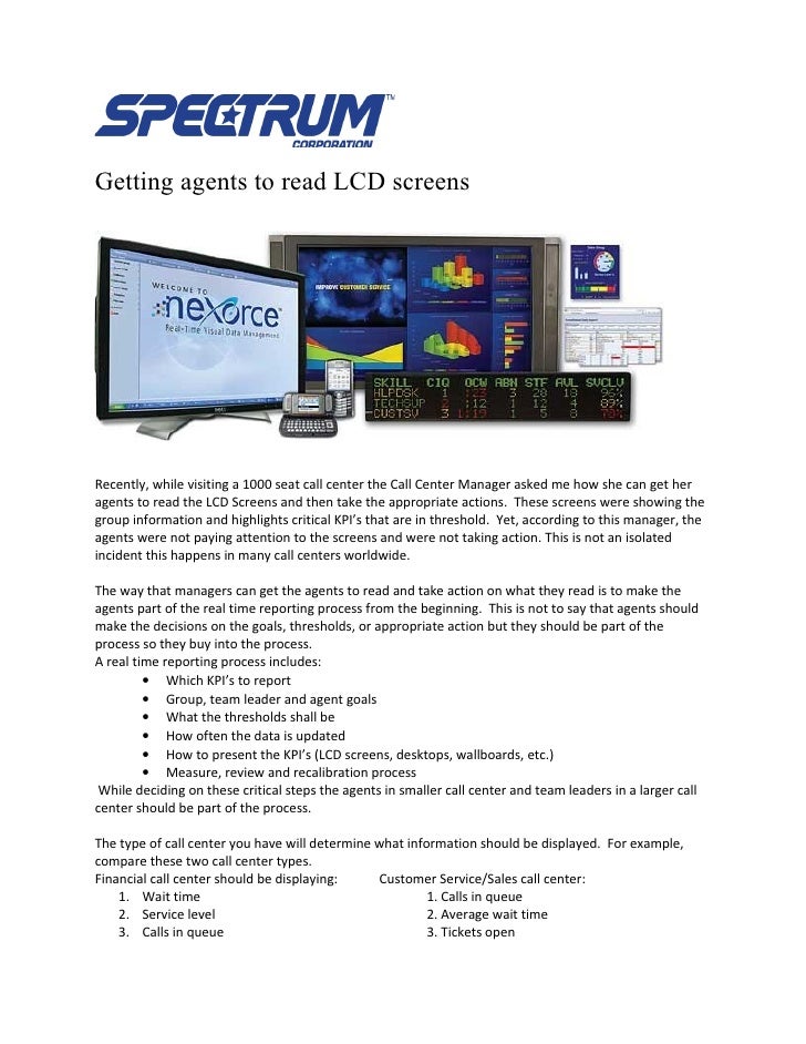 Getting Agents to read the LCD Screens