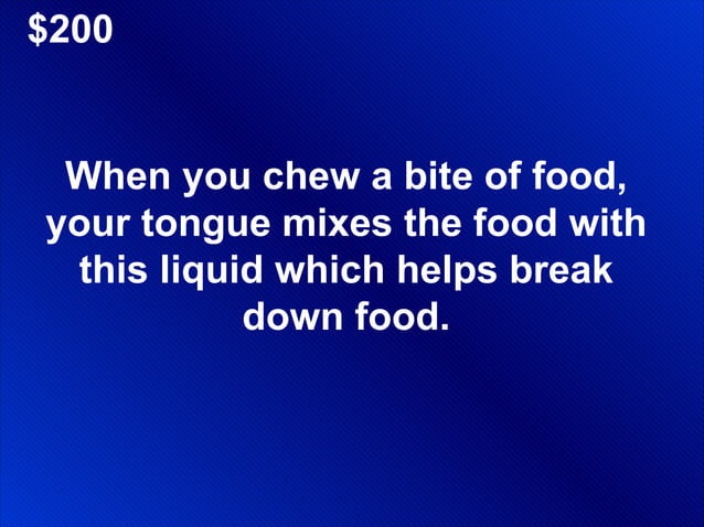 Human Body Jeopardy | PPT | Lung and Respiratory Health | Diseases and ...