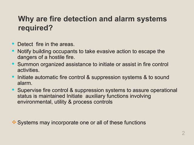 fire detection and alarm system | PPT