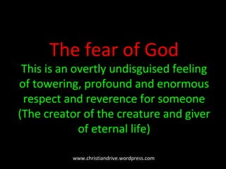 HOW TO OVERCOME FEAR | PPT