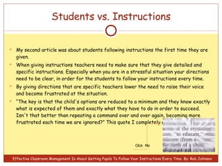 Classroom Management | PPT