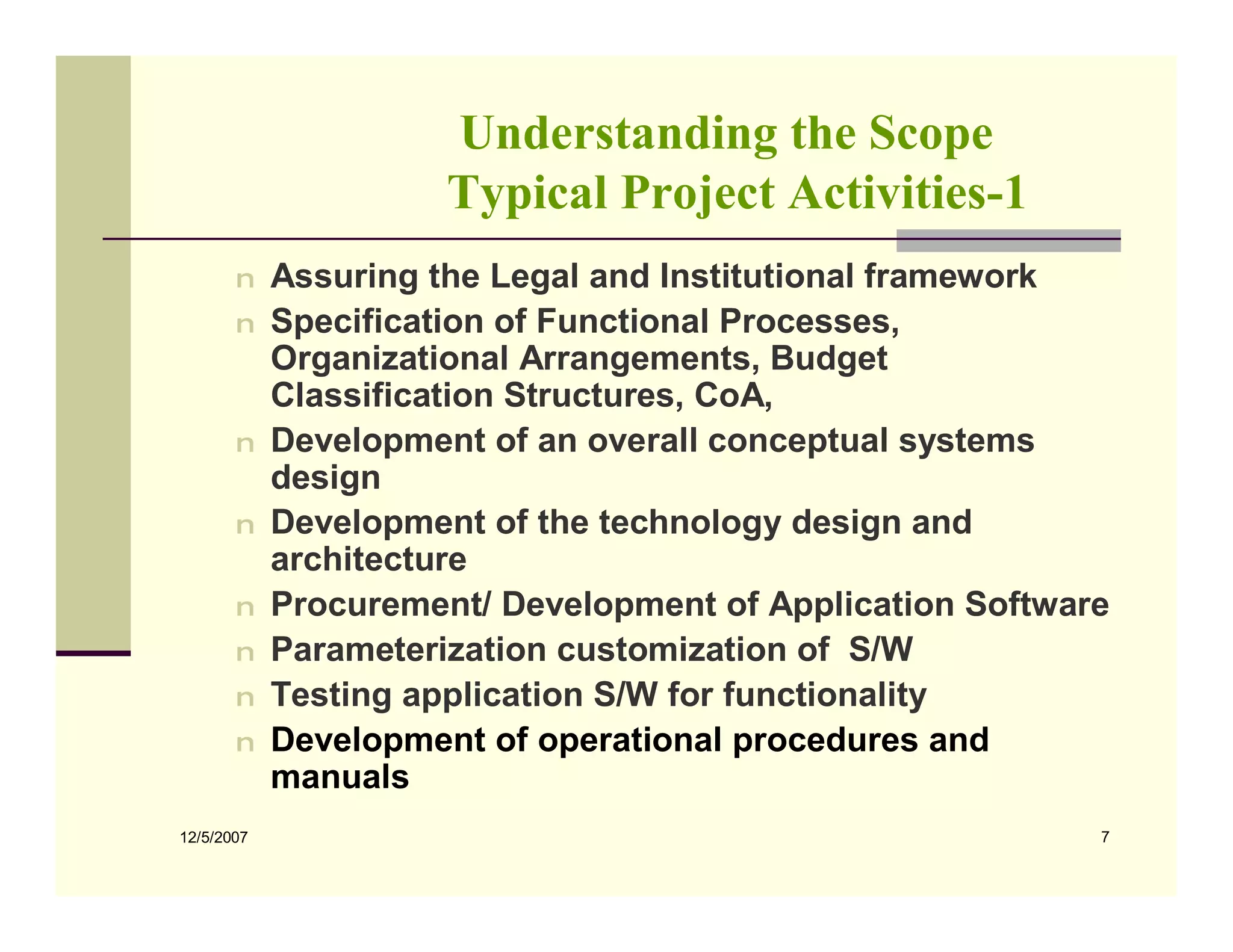IFMIS Planning | PDF