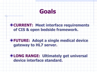 PnP Bedside Communication Interface Options for Automated Data Capture ...