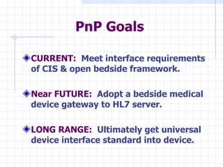 PnP Bedside Communication Interface Options for Automated Data Capture ...