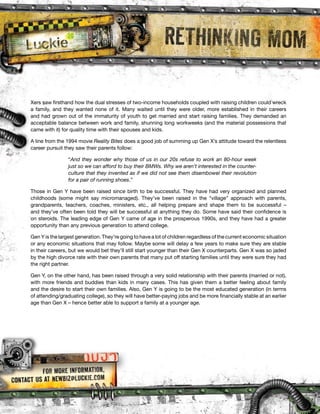 ReThinking Mom Some More – Exploring The Coming Gen Y Mommy Tsunami | PDF