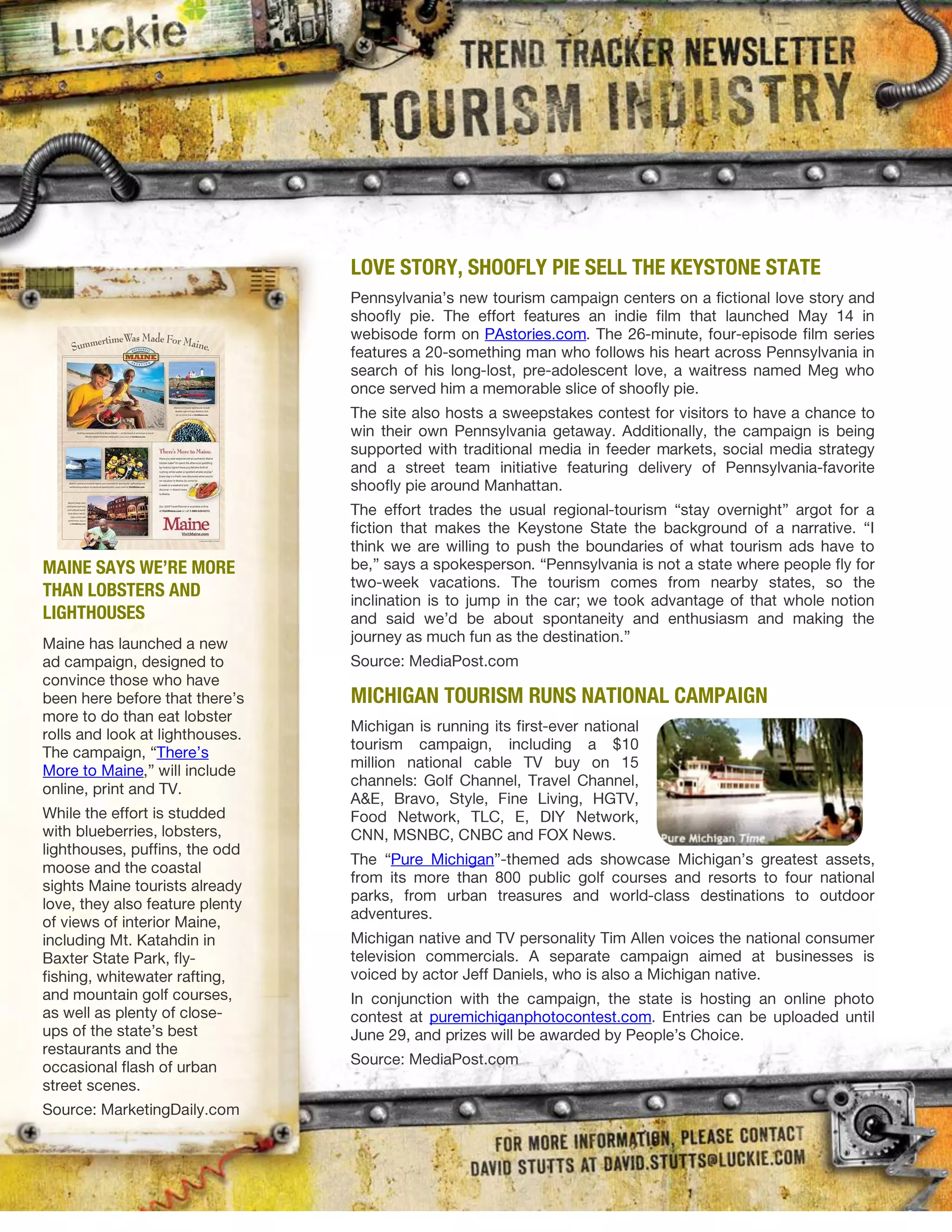 Tourism Trend Tracker June 2009 | PDF