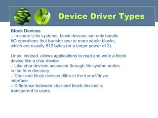 Linux Device Driver,LDD, | PPT