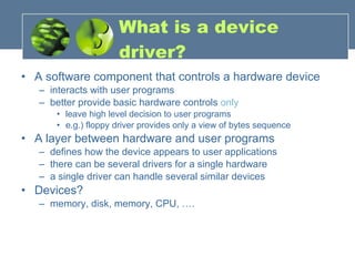 Linux Device Driver,LDD, | PPT