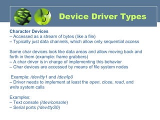 linux device driver | PPT