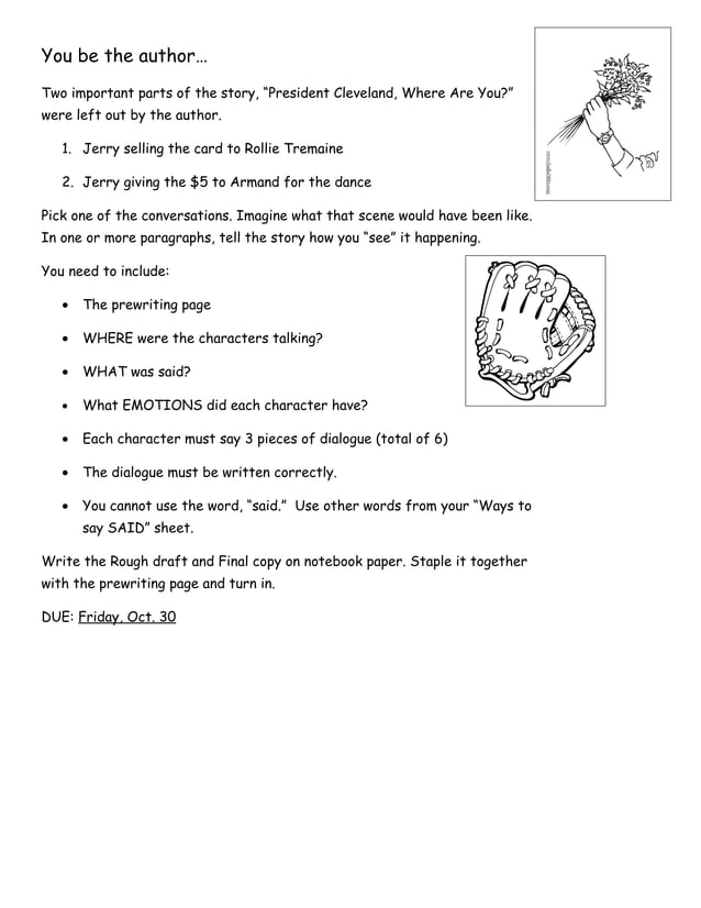 "President Cleveland, Where are you?" assignment | DOC