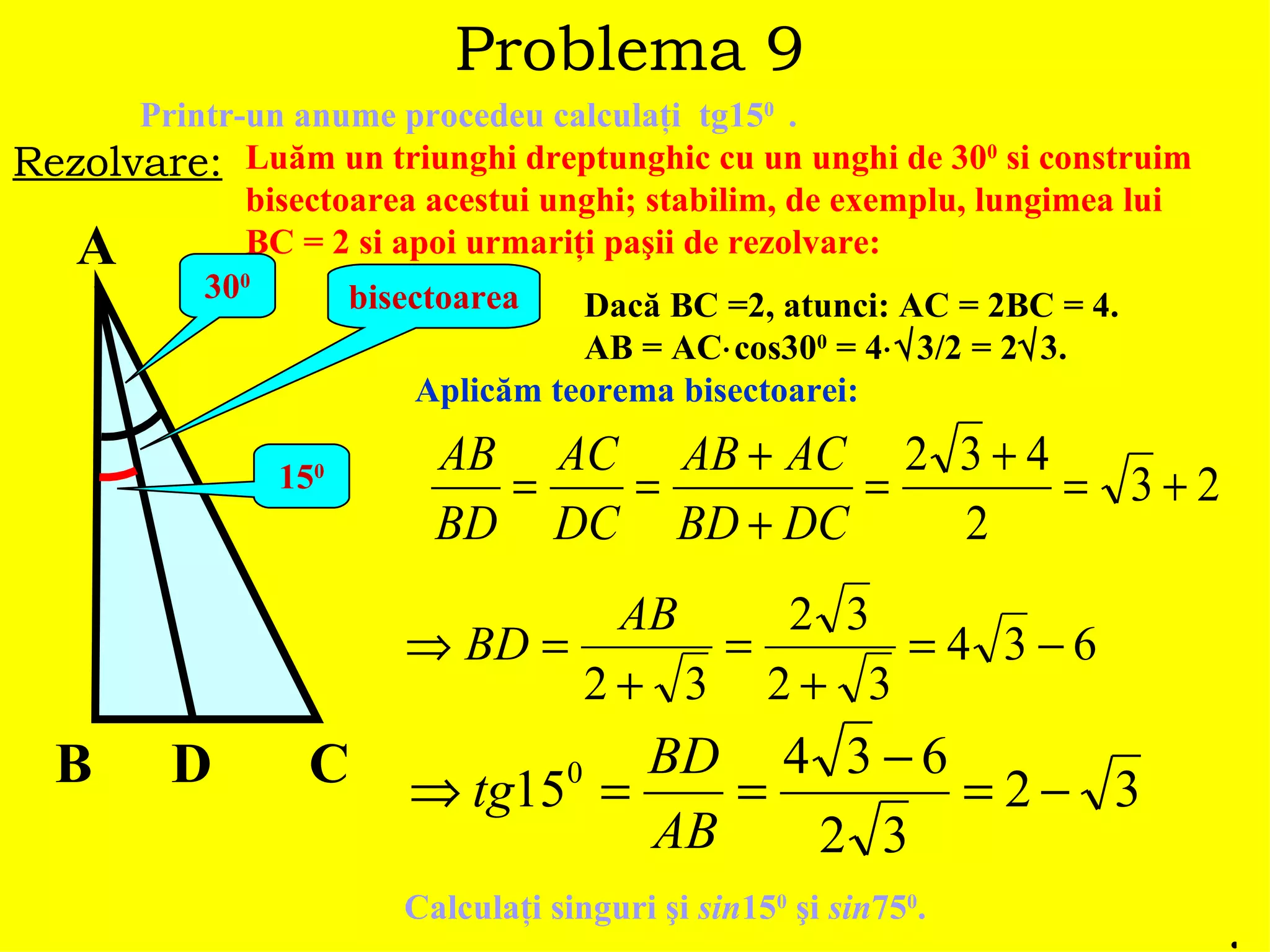 Probleme rezolvate | PPT
