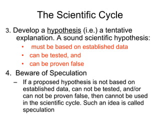The Scientific Cycle | PPT