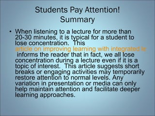 Class Pay Attention | PPT