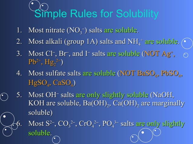 Precipitation Reaction Screencast | PPT