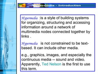 Hypermedia | PPT