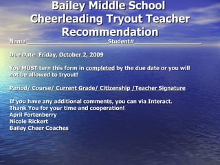 Cheer Informational Meeting Power Point | PPT