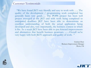 JK Technosoft Corporate Presentation | PPT