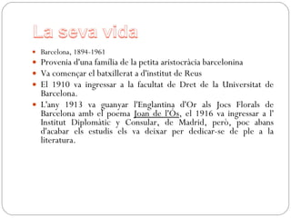 Josep Maria de Sagarra | PPT