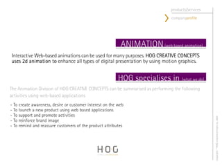 HOG Creative Concepts Company Profile | PPT