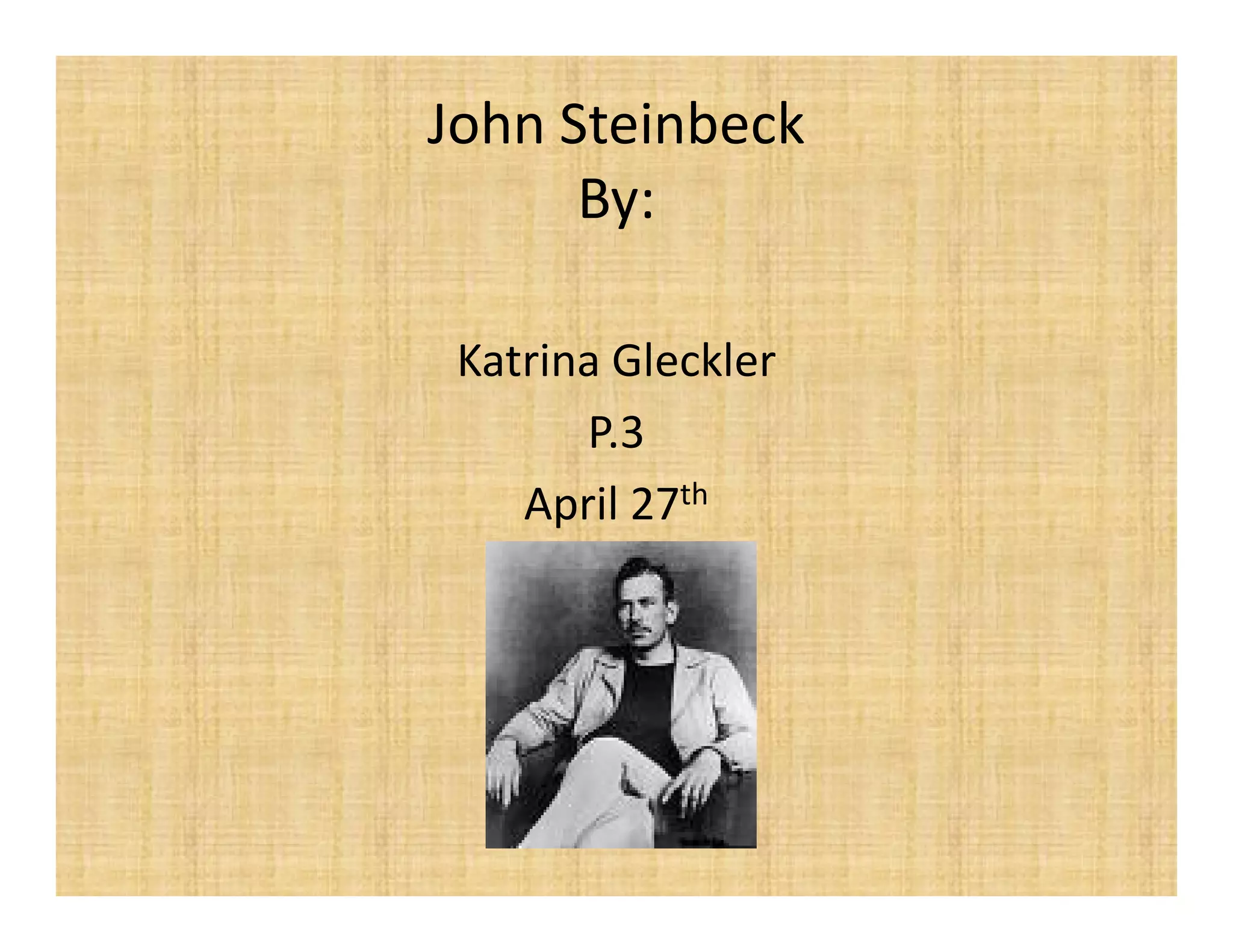 John Steinbeck | PPT