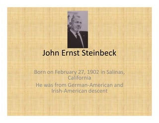 John Steinbeck | PPT