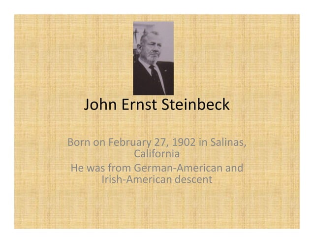 John Steinbeck | PPT