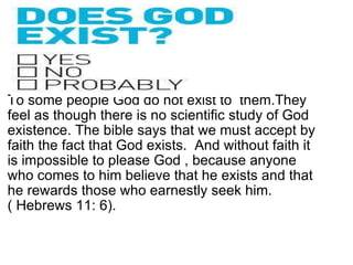 Does God Exists Web quest | PPT
