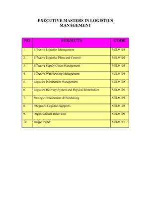 Logistics Core Competencies | PDF