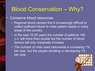Blood Conservation | PPT