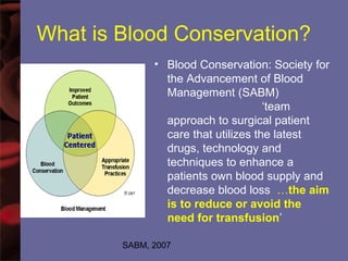 Blood Conservation | PPT