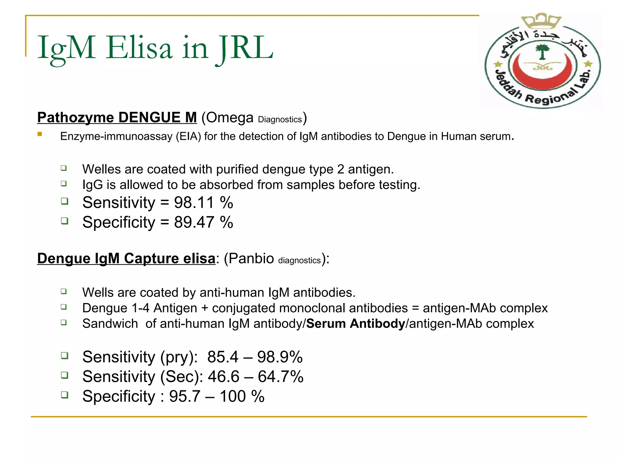 Laboratory investigation of dengue in Jeddah | PPT