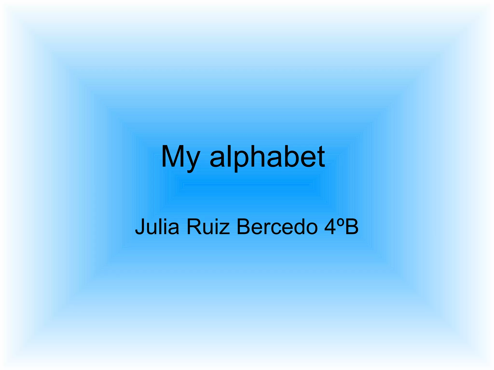 My alphabet | PPT
