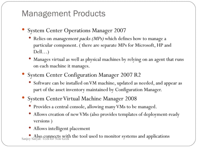 Microsoft Virtualization View Ppt Operating Systems Computer