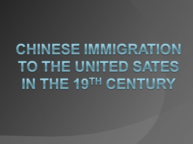 Chinese exclusion Act | PPT