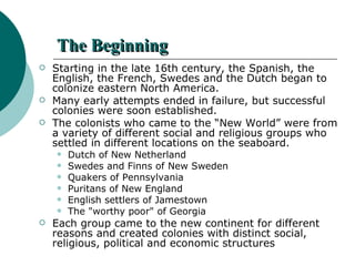 The American Colonies | PPT