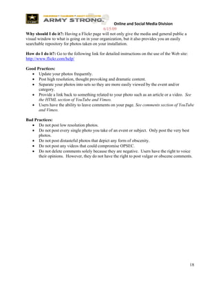 Army Social Media | PDF