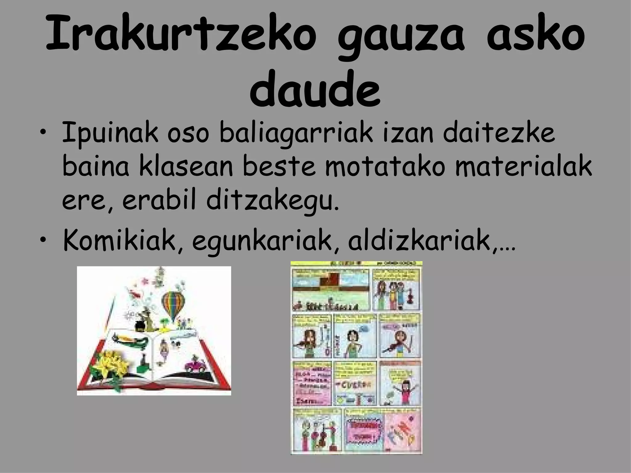 IPUINAK-LIBURUAK | PPT