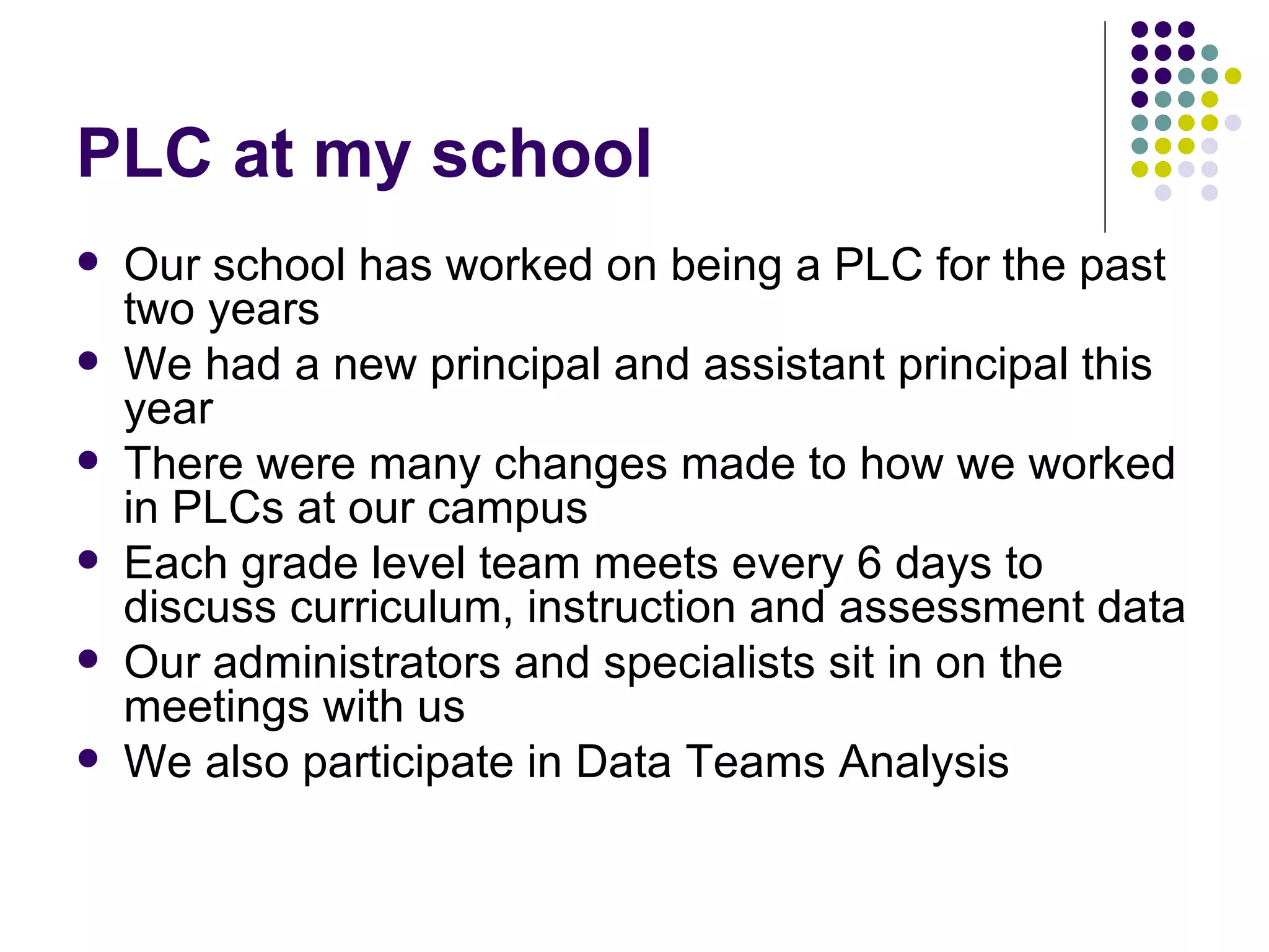 Professional Learning Community Plan | PPT