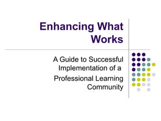 Professional Learning Community Plan | PPT