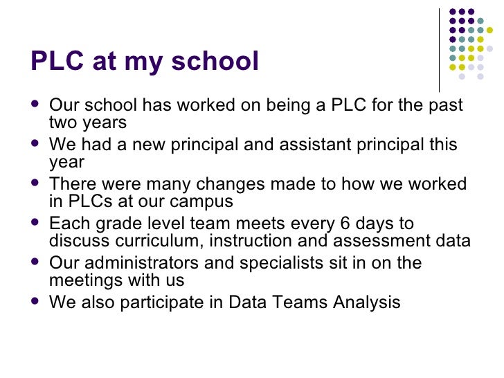 Professional Learning Community Plan