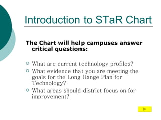 STaR CHART | PPT