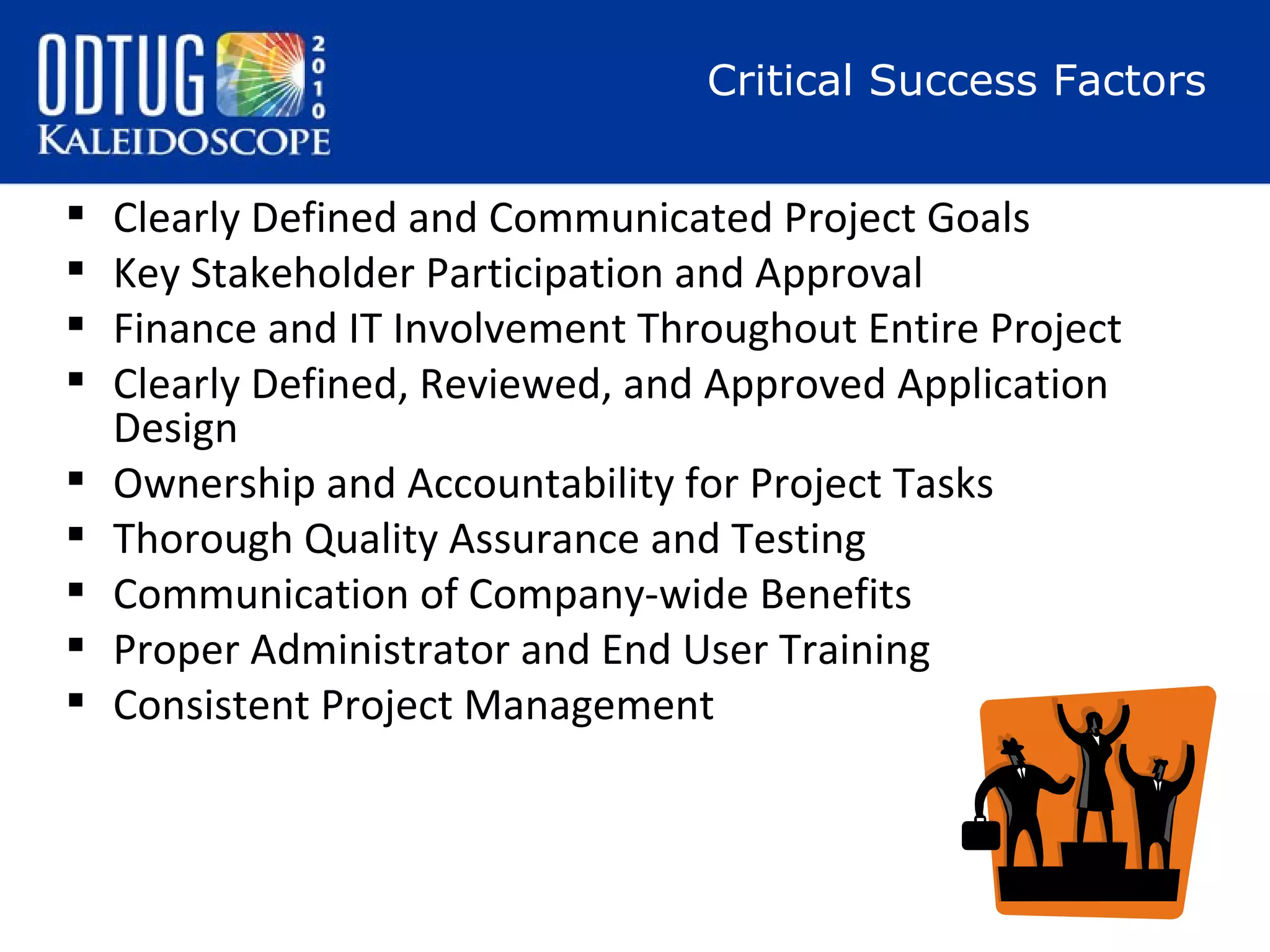 Key Considerations for a Successful Hyperion Planning Implementation | PPT