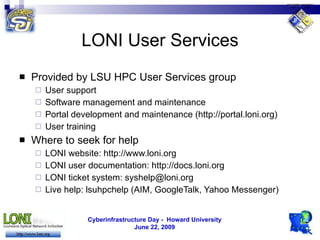 An Overview of the LONI Institute at Southern University | PPT