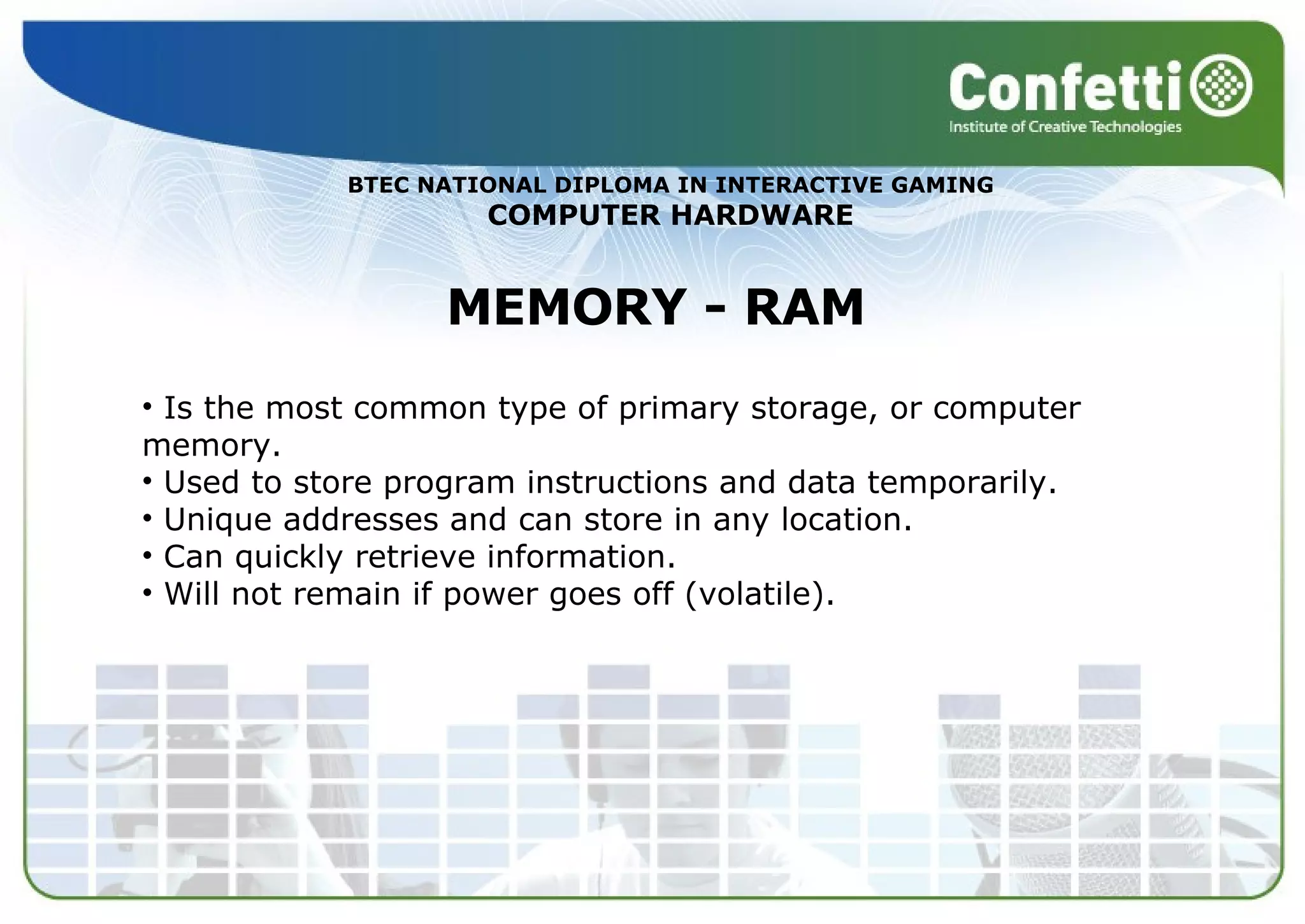 Computer Hardware - Platforms and Technologies | PPT