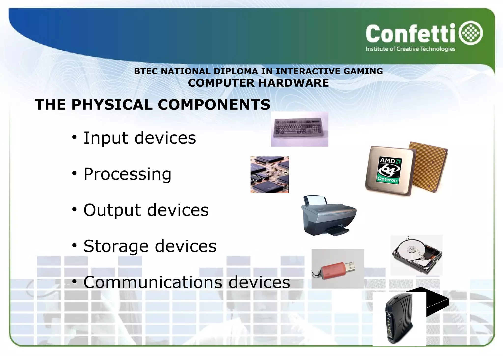 Computer Hardware - Platforms and Technologies | PPT